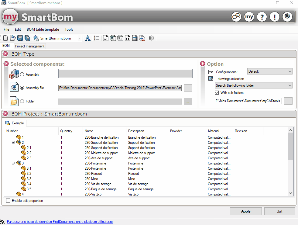 How to add the calculated BOM quantity when exporting PDF drawings